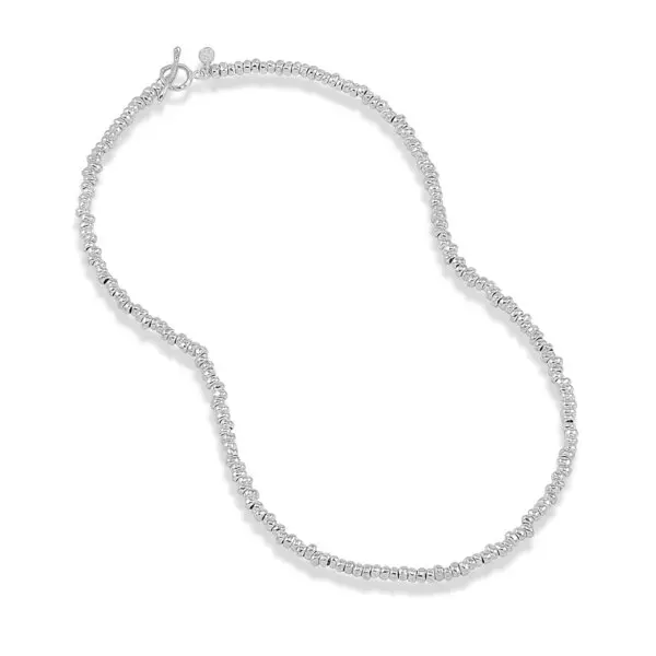 DOWER & HALL Signature Small Nugget Necklace - Silver