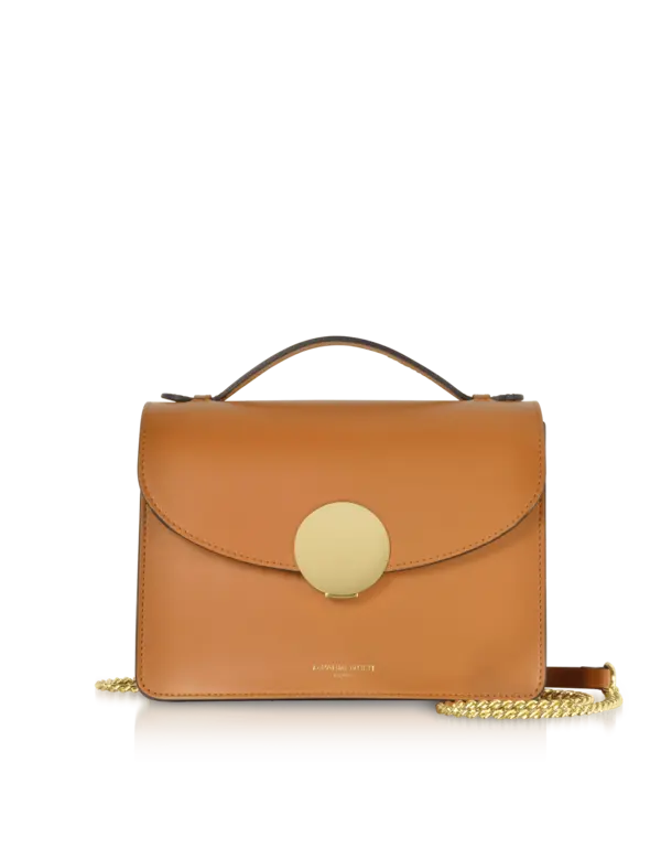 LE PARMENTIER Ondina Top Handle Shoulder Bag - Brown