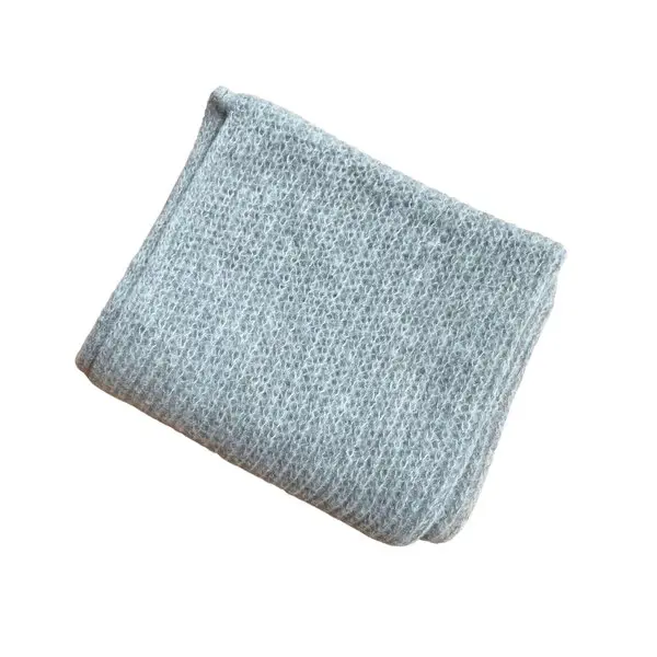 HERITAGEMODA Neutrals Handknit Soft Light Alpaca Scarf - Grey