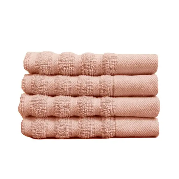 MISONA Organic Cotton Face Cloths Blush - Pink