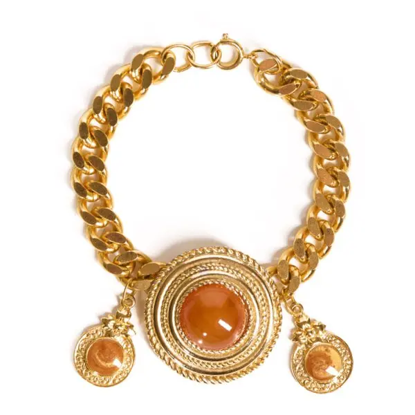 CARAMEL VINTAGE JEWELLERY Cilla Charm Bracelet - Gold
