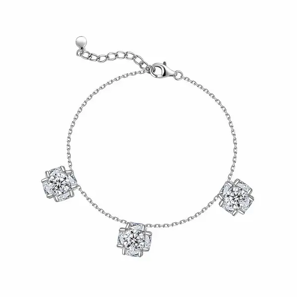 RETRO CHIC Rock Sugar Bracelet - Silver