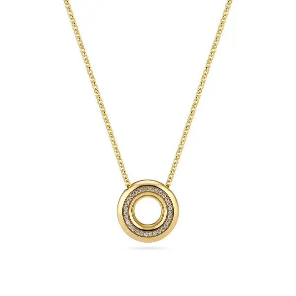 SIF JAKOBS JEWELLERY Palermo Zirconia Necklace - Gold