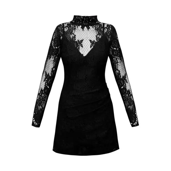 ALINA CERNATESCU Eclissa Lace Mini Cocktail Dress