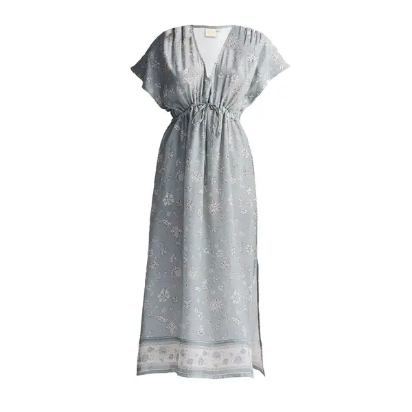 REISTOR Gathered Maxi Dress - Green