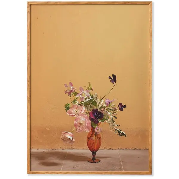 PAPER COLLECTIVE Blomst Nr. Two Ochra Art Print - Yellow