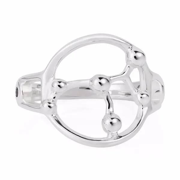 YASMIN EVERLEY JEWELLERY Virgo Astrology Ring - Silver