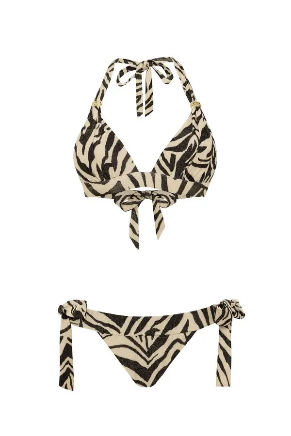 LEYLA MAYA Annie & Ginny Bikini Set - Black/gold