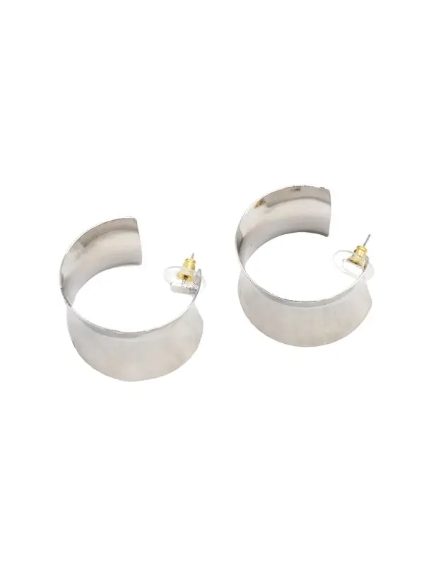 SITA NEVADO Flip Hoop Earrings - Silver