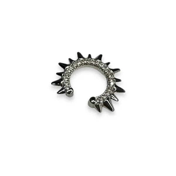 JAGGED HALO JEWELRY Ear Cuff - Black