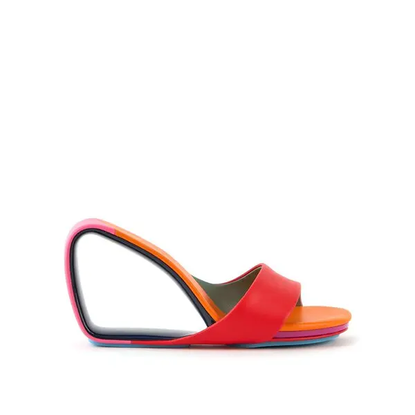 United Nude Mobius Hi Solaria Sandals - Red/orange