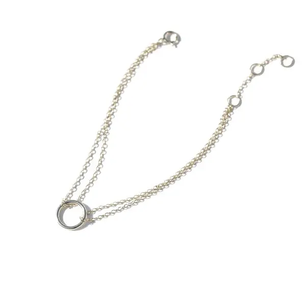 VICSTONENYC FINE JEWELRY Forever Circle 14k Gold Bracelet - White