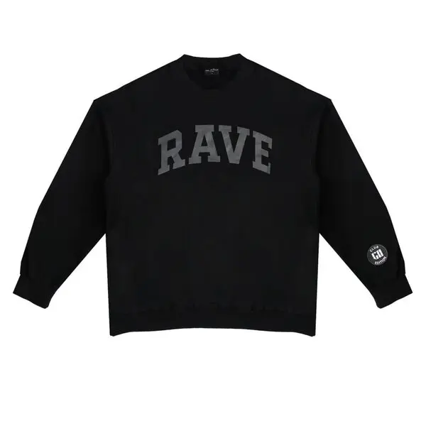 RAVE ON TREND Oversized Crewneck With Patch