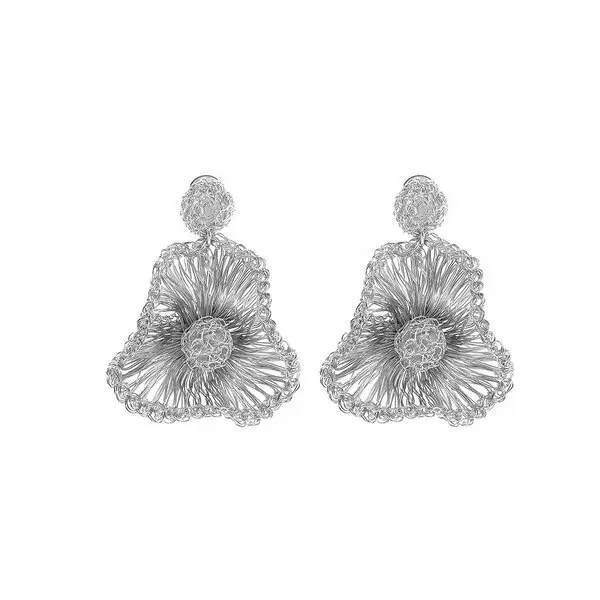 LAVISH BY TRICIA MILANEZE Handmade Wire Earrings - Silver