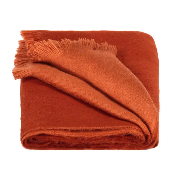 ALPACA LOCA Double Scarf Terracotta / Brick - Red