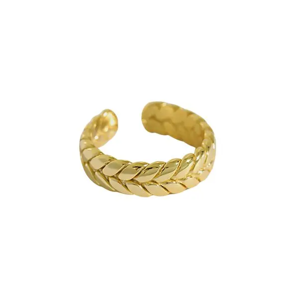 JANUS EDINBURGH Vermeil Kemetra Chunky Silver Ring - Gold
