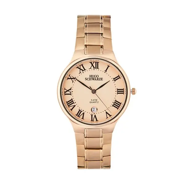 BERMUDA WATCH COMPANY Hugo Schwarze Kahlo Bracelet Watch - Rose Gold