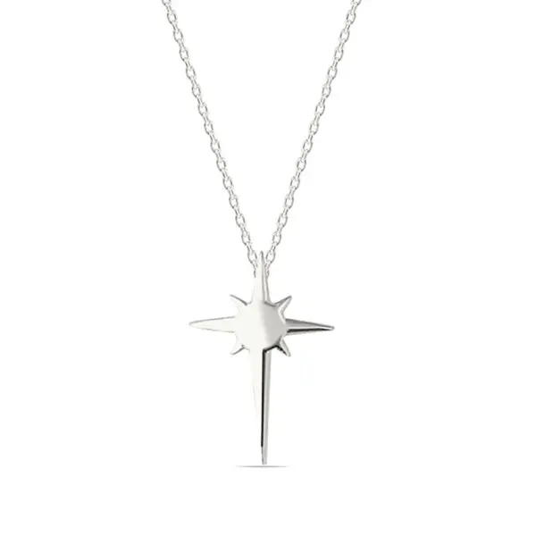 SPERO LONDON Single Star Sterling Necklace - Silver