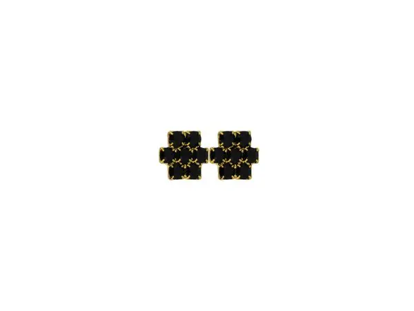 VICKISARGE The Hive Clip-on Earrings - Black