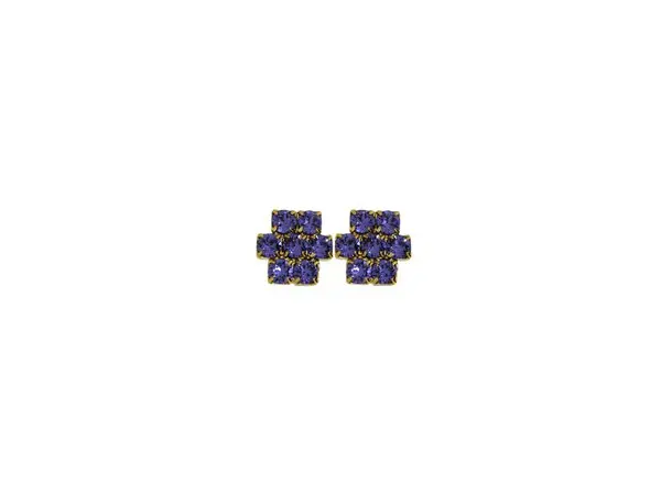 VICKISARGE The Hive Clip-on Earrings - Purple