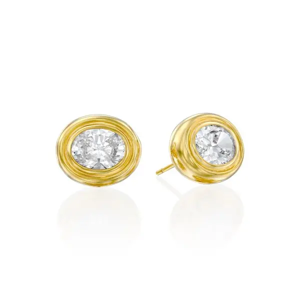 SEREIA OFFICIAL Alexis Stud Earrings - Gold