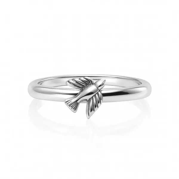 UNALOE Adjustable Dove Ring - Silver