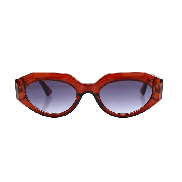REALITY EYEWEAR Luxe I Hexagonal Frame Sunglasses - Brown