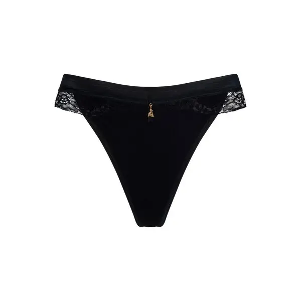 BONBON LINGERIE Angelina Thong - Black