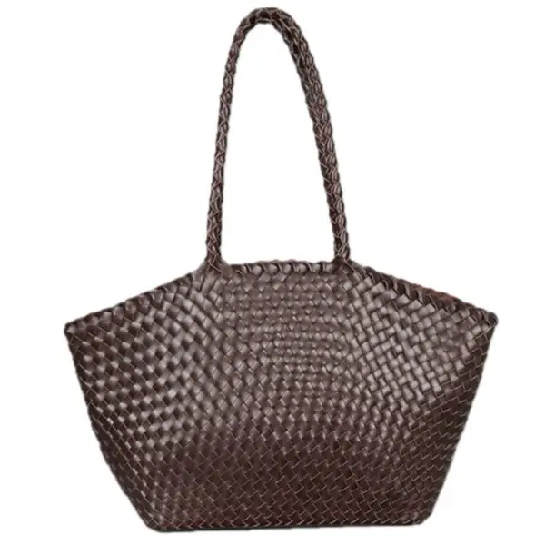 RIMINI Nicoletta' Woven Leather Tote Bag