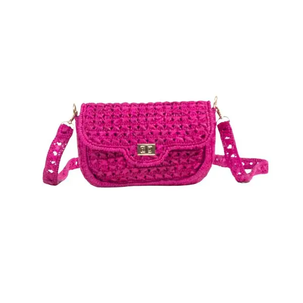 ZANATANY CONCEPTS Cassie Raffia Bag - Pink