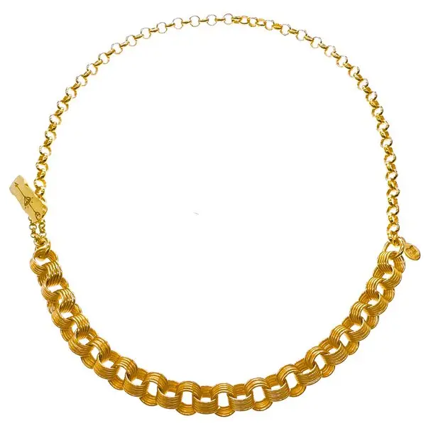 GEM KINGDOM Plated Basic Chain Necklace - Gold
