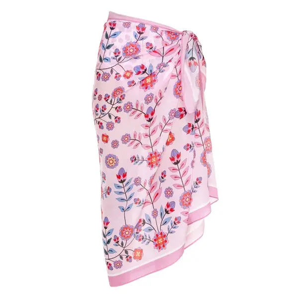 JESSIE ZHAO NEW YORK Beach Sarong Wrap Garden - Pink