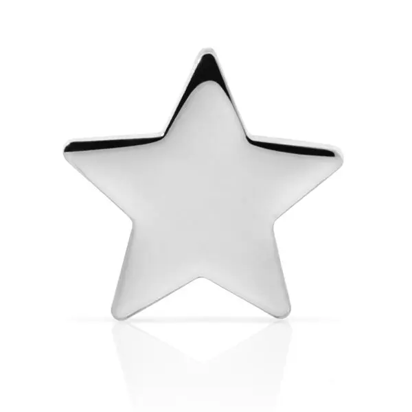 Maya Brenner Designs 14k Gold Star Stud Earring - White