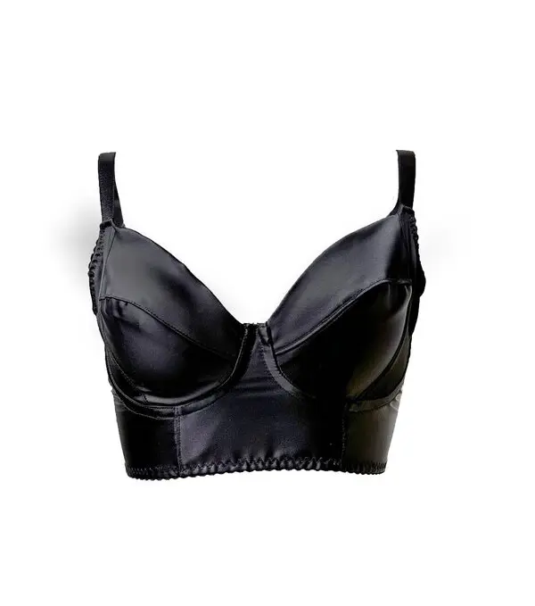 CAROL COELHO Paradox Underwire Longline Top Dra - Black