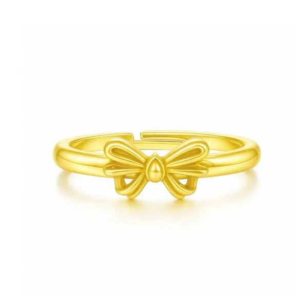 UNALOE Plated Bow Ring - Gold