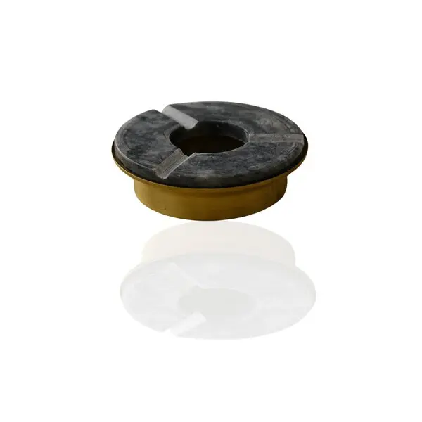 MARLETH Round Marble & Brass Ashtray – Anthracite - Grey