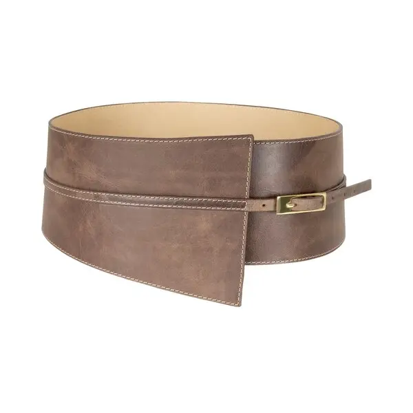 F.J.K BY FARAH KADHIMI Hizam Leather Belt - Brown