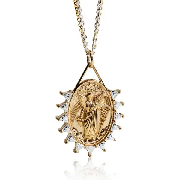 CARTOGRAPHY Iris Greek Goddess Necklace - Gold