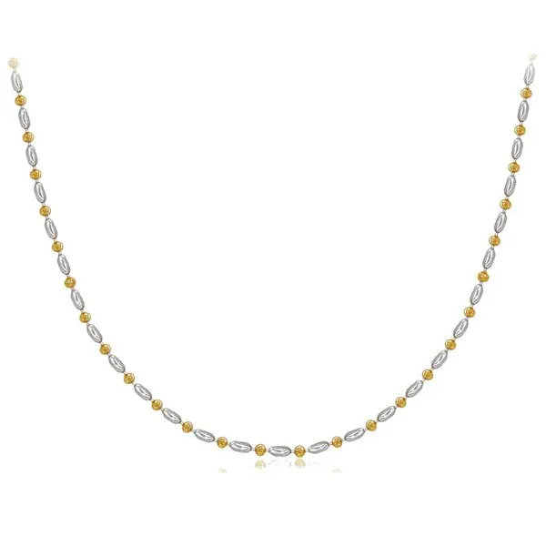 JANUS EDINBURGH Sha Sha Dual Tone Necklace - Silver