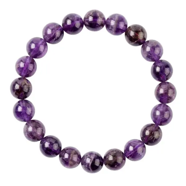 SEREE Manifest Collection Calm Amethyst Beaded Bracelet - Purple