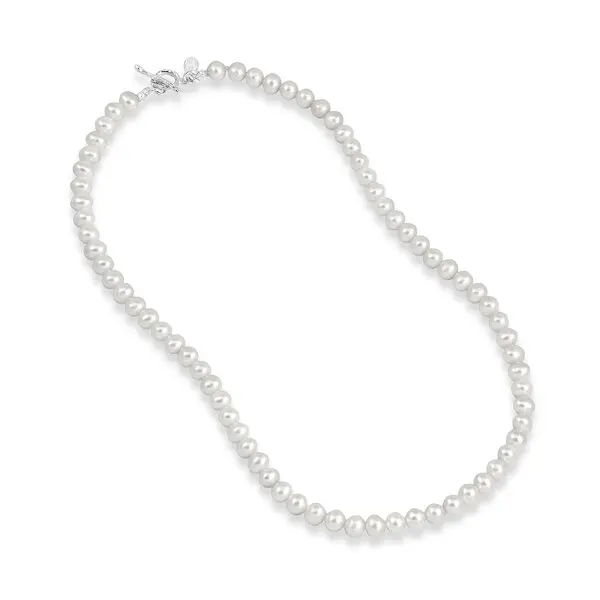 DOWER & HALL Medium Freshwater Pearl Necklace - White