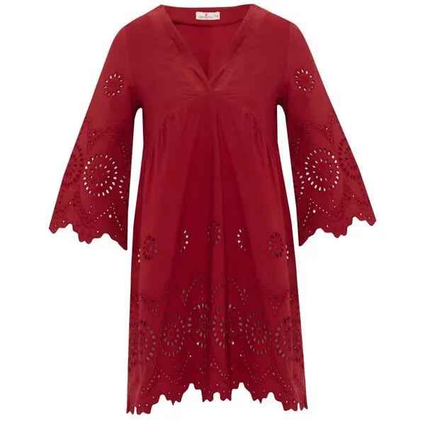 PERALUNA Hiromi Mini Dress - Red