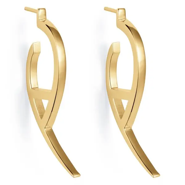 TOOLALLY Flick Vermeil Earrings - Gold