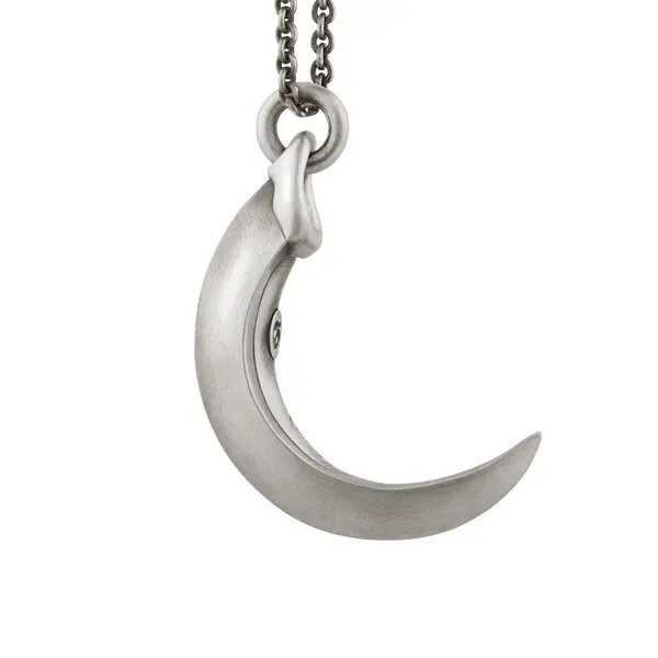 SNAKE BONES Eagle Talon Pendant Necklace - Silver
