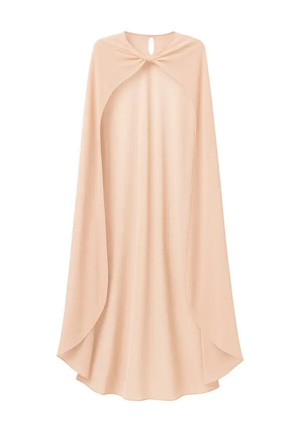 NAZLI CEREN Reya Chiffon Cape - Pink