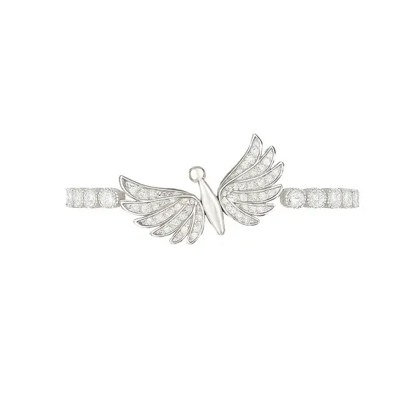 MAISON DE GALA Seraphina Wings Bracelet - Silver