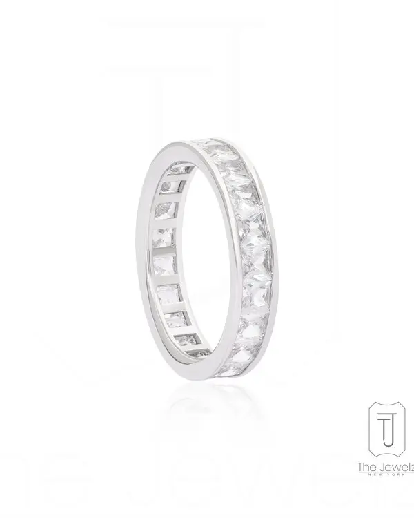 THE JEWELZ Sterling Silver Princess-cut Cubic Zirconia Ring - Silver/white