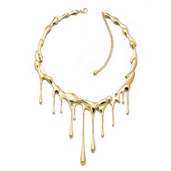 LUCY QUARTERMAINE Multi Drop Vermeil Necklace - Gold