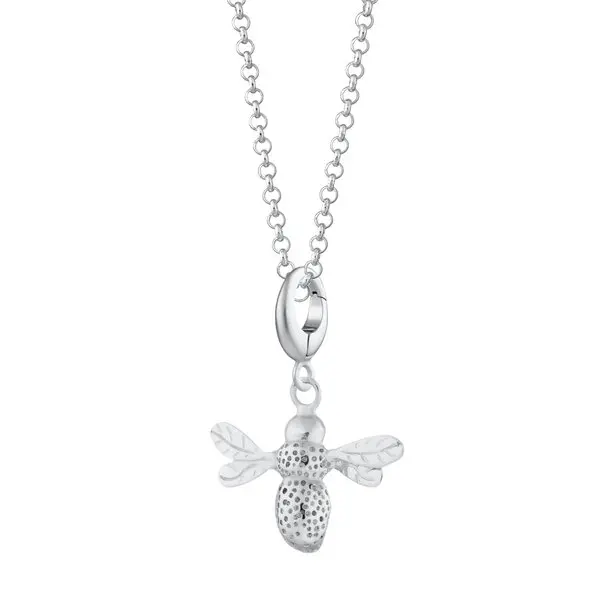 LILY CHARMED Sterling Bee Charm Necklace - Silver
