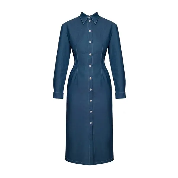 UNDRESS Edith Denim Midi Dress